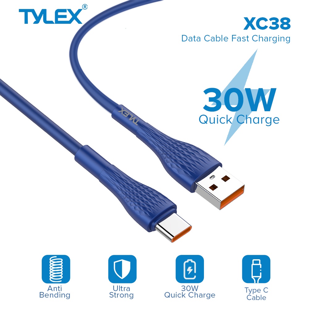 TYLEX XC38 TPE Fast Charging Data Cable with 30W Quick Charge, Ultra ...