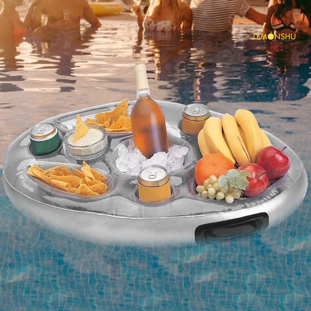 [Lmu]i 8 Holes Floating Tray Capacity Inflatable Solid Color Valve ...