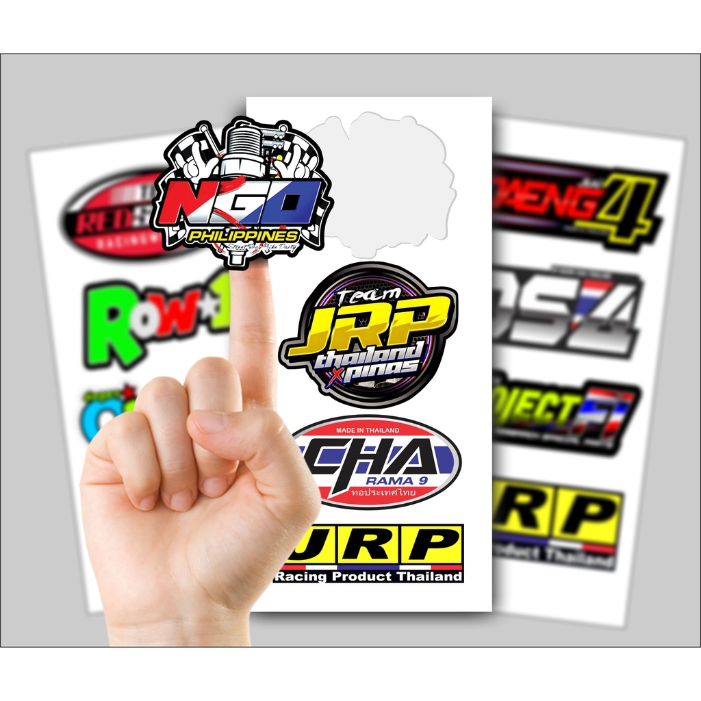Thai look Style Sticker Set Printed Glossy Pred Cut,Dye Cut Decals for ...