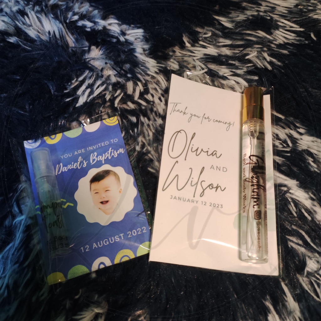 MINI PERFUME FOR SOUVENIRS/GIVEAWAYS (BIRTHDAY, CHRISTENING, WEDDINGS ...
