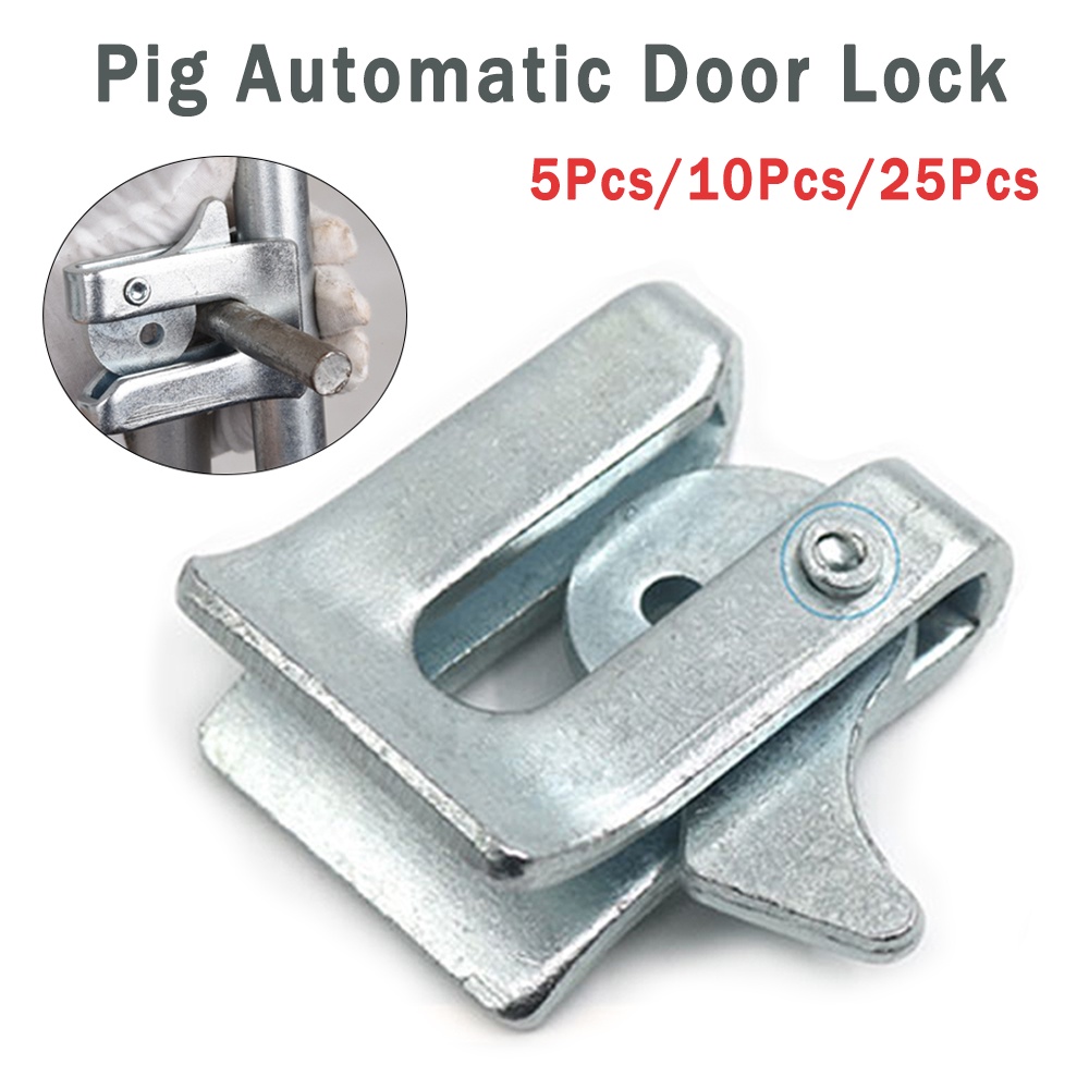 5/10/25Pcs Automatic cage lock for Dogs Door Lock Pig Door Latch pigsty ...