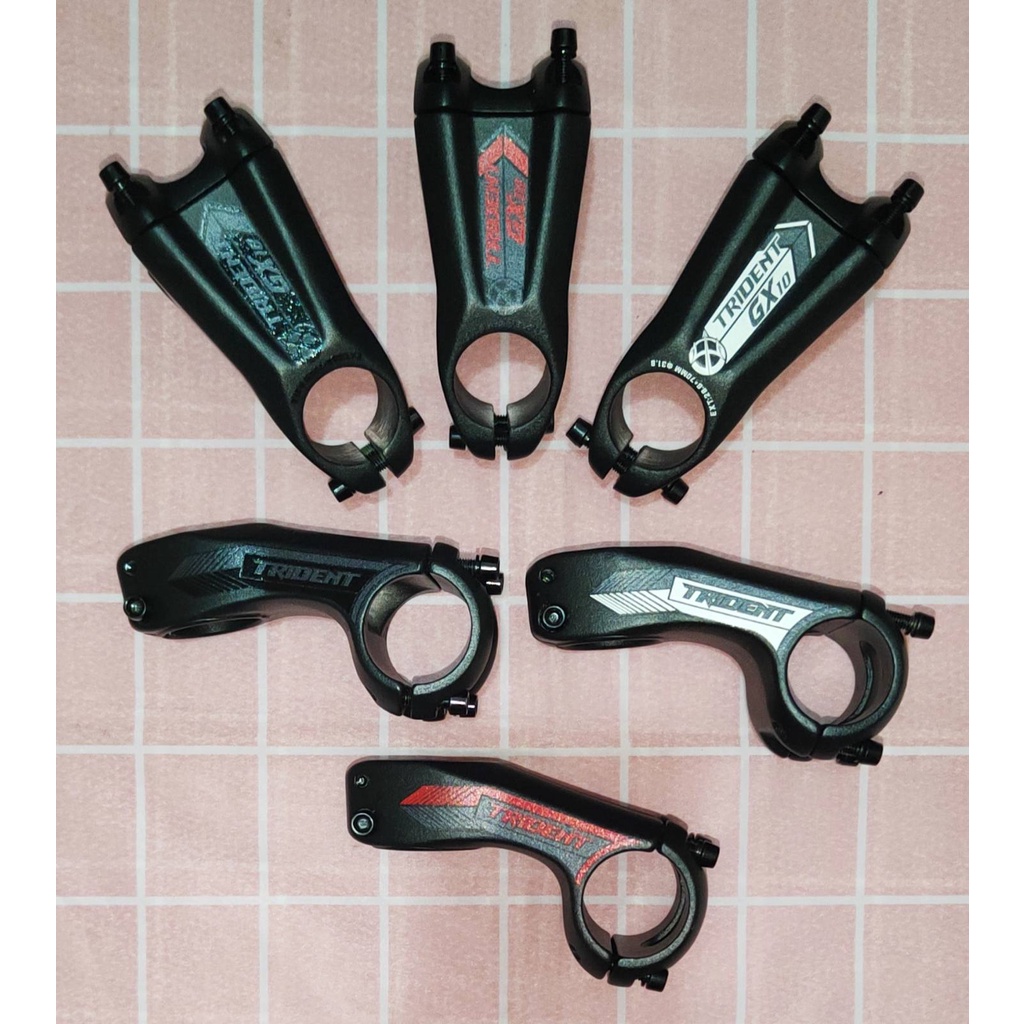 TRIDENT Bike Negative Stem 31.8 for MTB Roadbike Alloy 70mm Stem GX10 ...