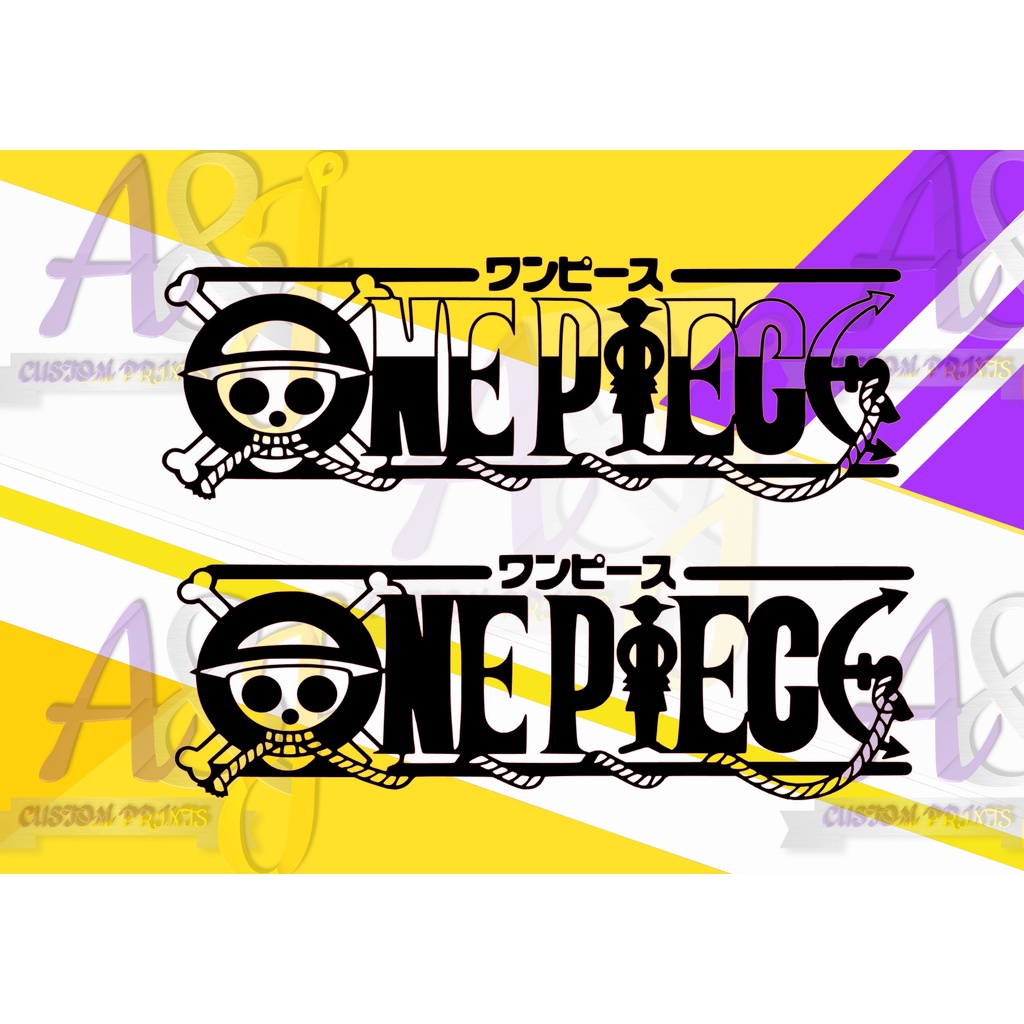 ONEPIECE logo design vinyl stickers for tumblers,laptop,car,etc (2x6 ...