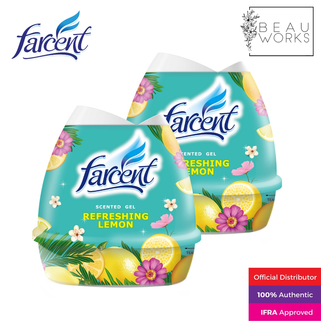 Farcent Scented Gel - Refreshing Lemon Set of 2 (200g each) | Shopee ...