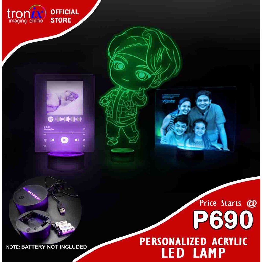 Tronix Imaging Personalized 3d Led Night Lamp Acrylic Spot Ify Cutout ...