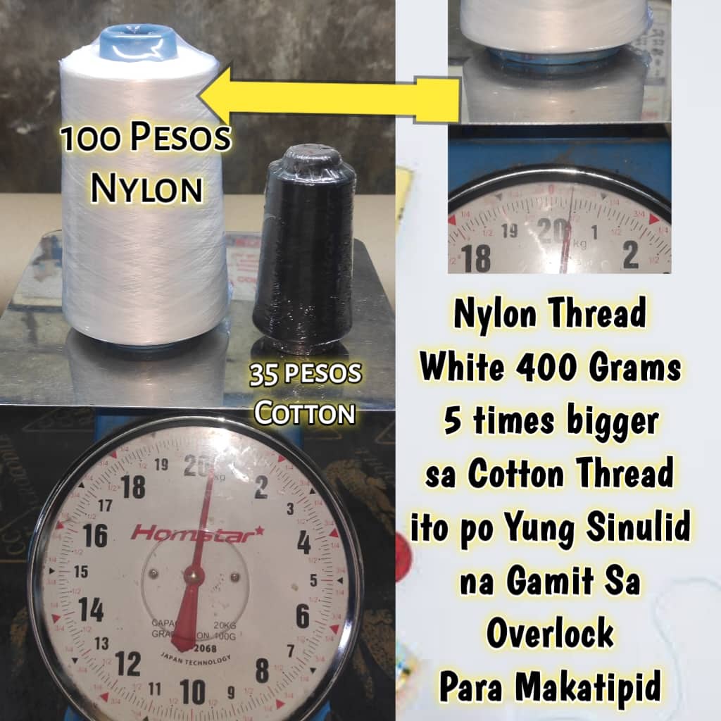 Nylon Thread ito Yung ginagamit natin para sa Overlock At Piping ...