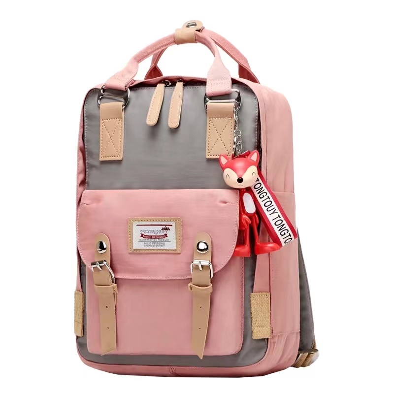 Doughnut macaroon backpack school bagpack for woman waterproof laptop ...