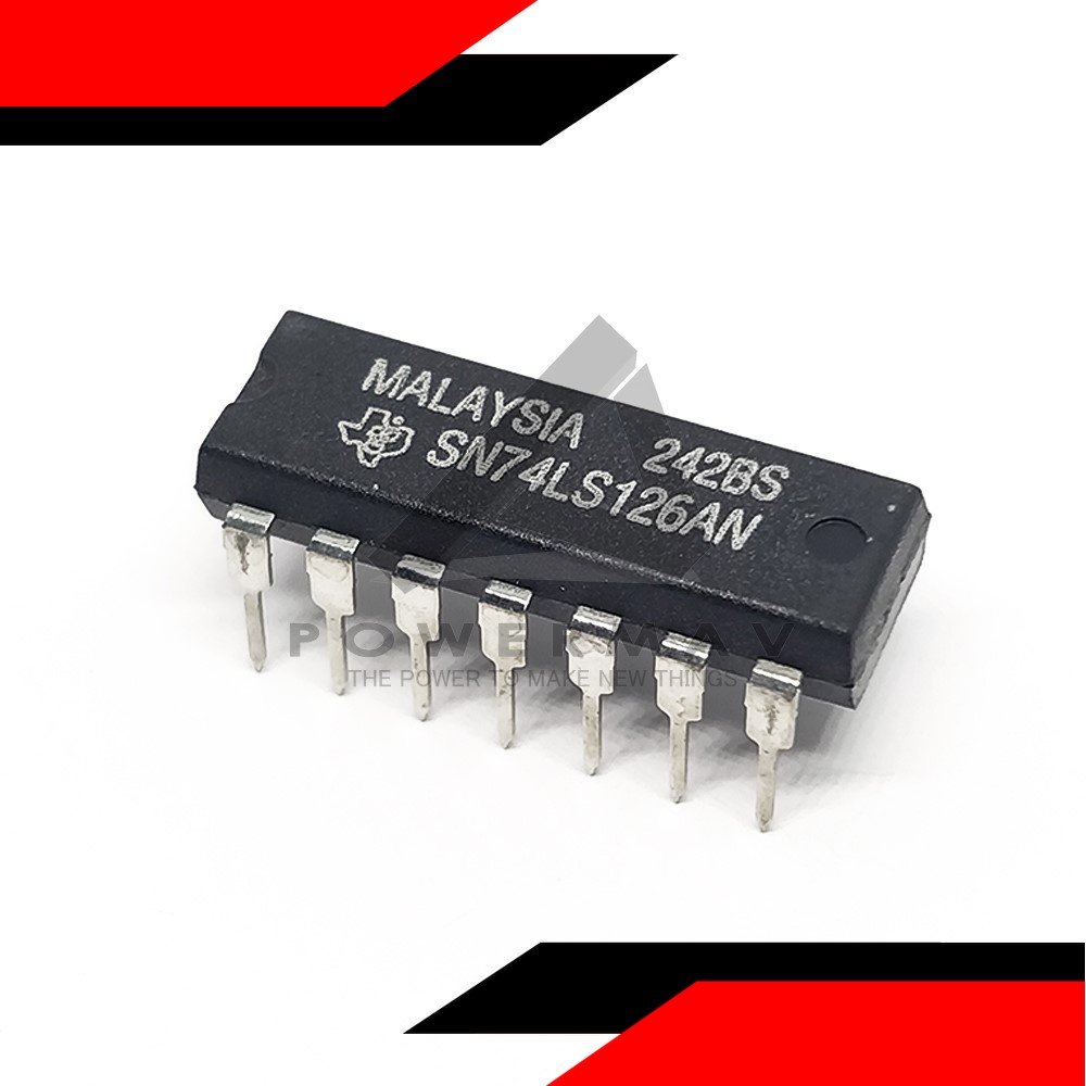 original 74ls126 Quad 3-State Buffer dip ic 74`126 sn74ls126n sn74ls126 ...