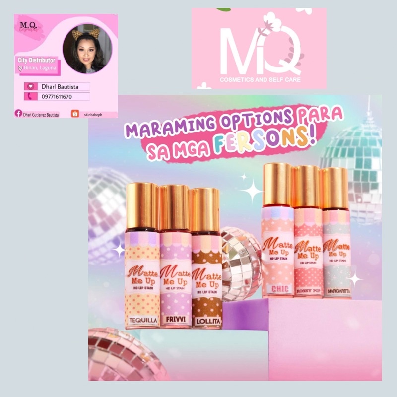 M.Q Cosmetics Matte Me Up Tints | Shopee Philippines