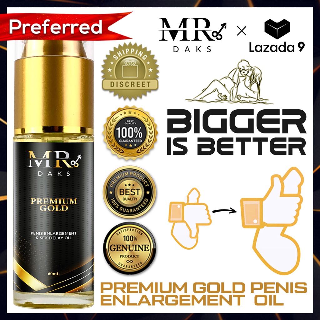MR. DAKS [3 in 1] GOLD PREMIUM OIL FOR BIGGER AND STRONGER PENIS and for LONG LASTING SEX ...
