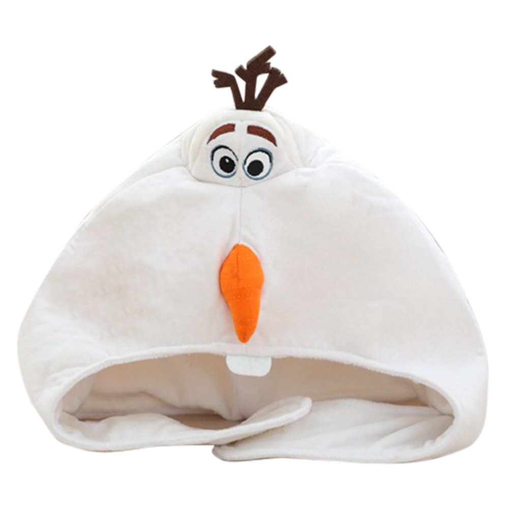 Snowman Olaf Cosplay Hat Cute Caps Girls Plush Toys Flannel Cap For ...