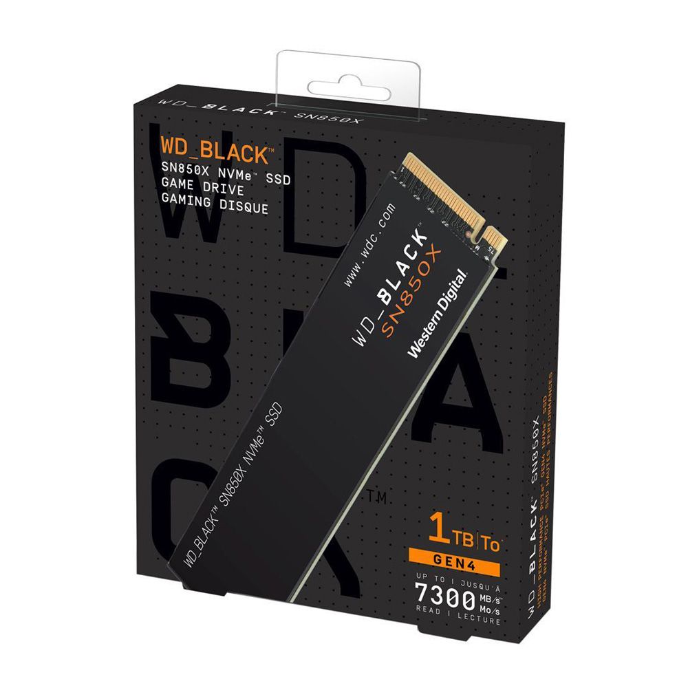 Western Digital 1TB WD_BLACK SN850X PCIe Gen4 M.2 NVMe Internal SSD ...