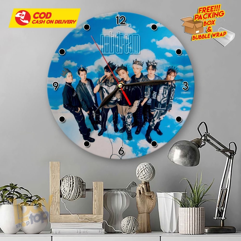 KAYU K-pop NCT DREAM Aesthetic NCTZen Wood Motif Wall Clock - KPOP NCT ...