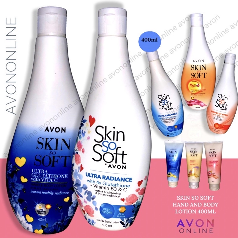 AVON SSS Skin So Soft HAnd and Body Lotion 400ml | Shopee Philippines