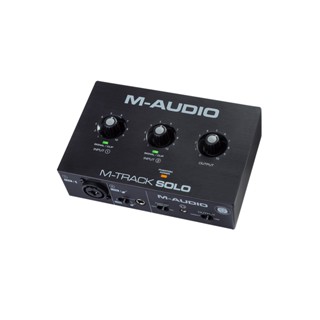 M-Audio M-Track Solo 2-Channel USB Audio Interface with Solo Combo ...