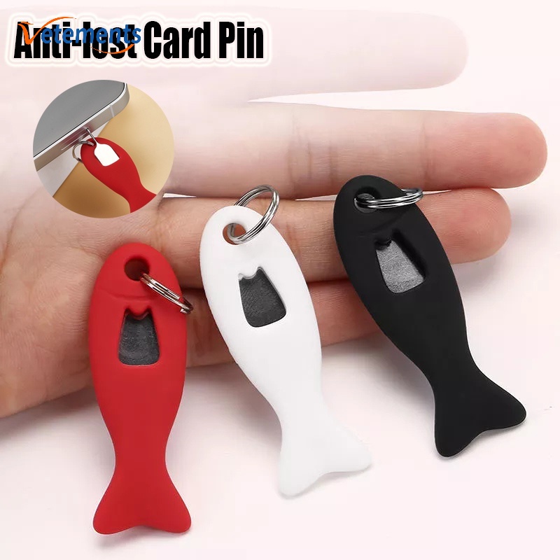 Silicone Anti-lost Sim Card Pin with SD Card Storage Case/ Sim Card ...