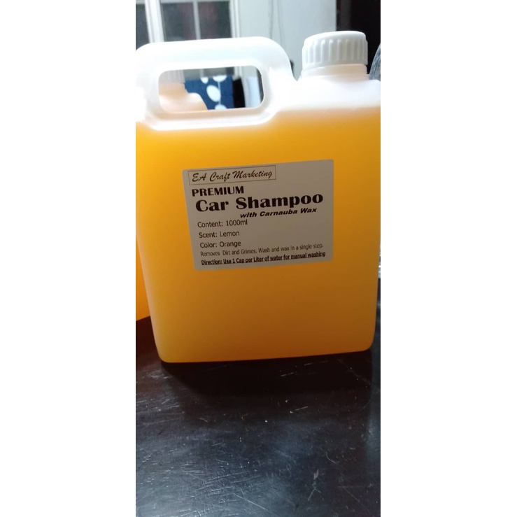 Premium Car Shampoo with Carnauba wax carwash detailing lather foam ...