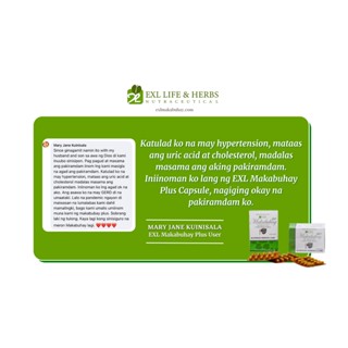 EXL Makabuhay Plus Dietary Supplement (30 capsules per box) | Shopee ...