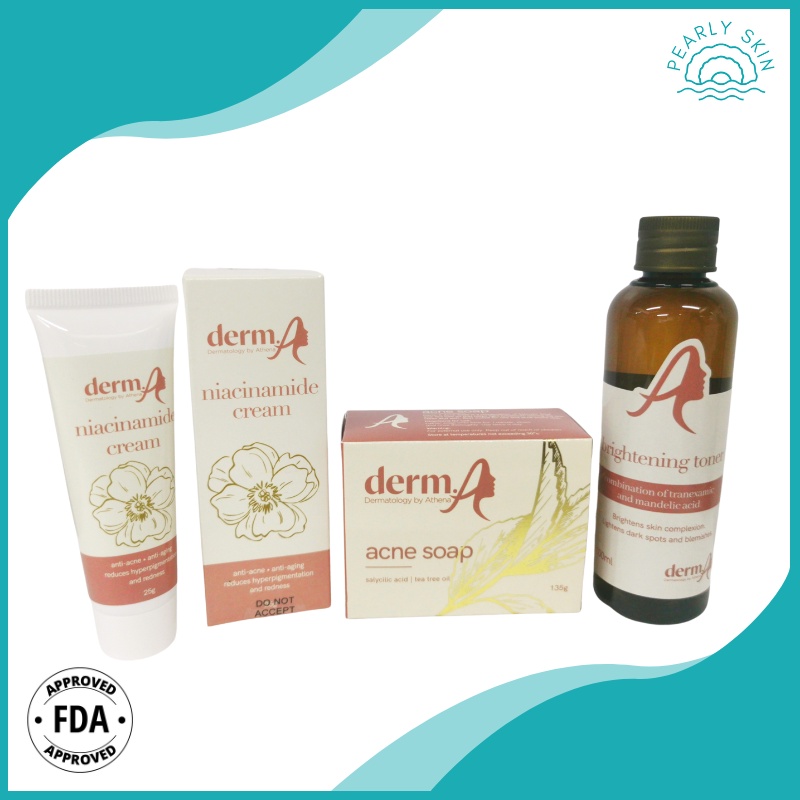 DERM.A Anti Acne Bundle-Acne Soap 135g,Niacinamide Cream 25g ...