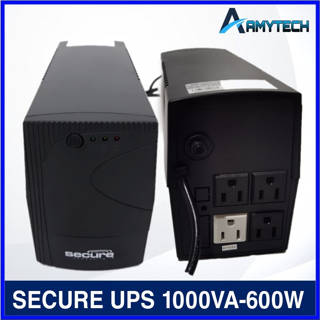 SECURE UPS-1000VA-600Watts Uninterruptible Power Supply | Shopee ... SECURE UPS-1000VA-600Watts Uninterruptible Power Supply | Shopee ...