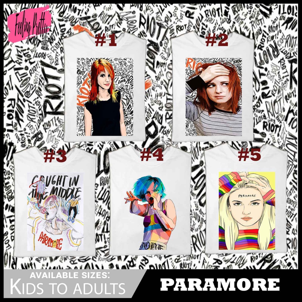 Paramore Shirt Paramore Band for kids to Adults Unisex | Shopee Philippines