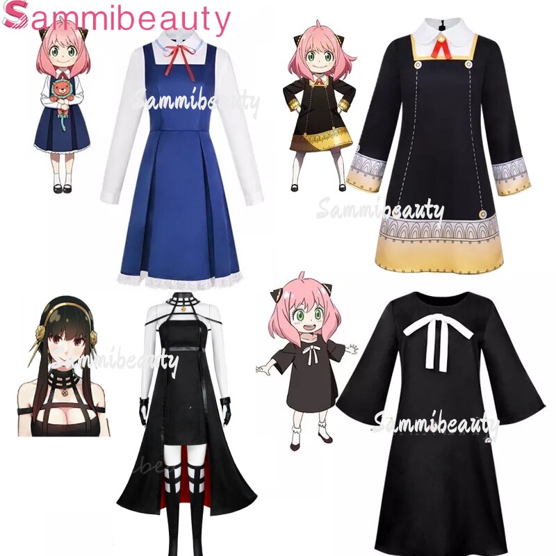 Spy X Family Anya Forger Cosplay Costume full set Party Role Outfit ...