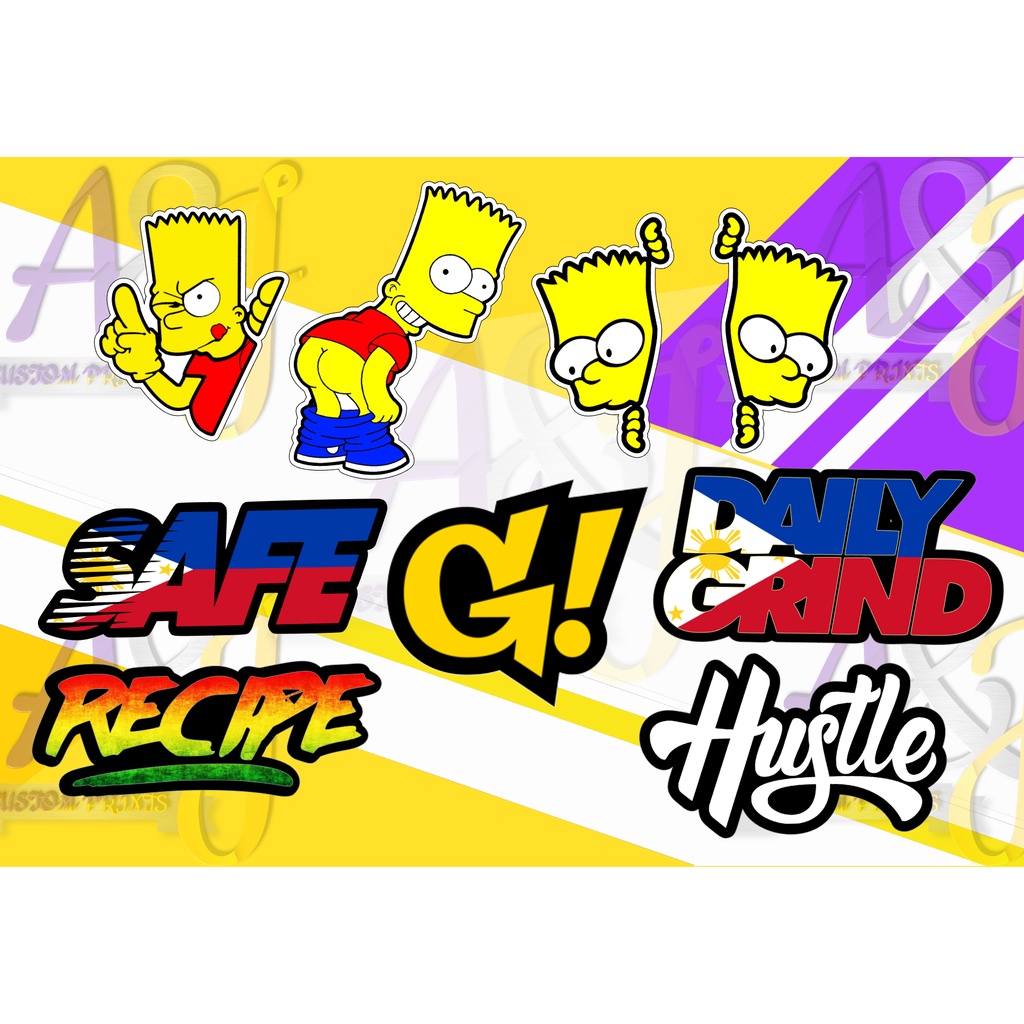 safe,daily grind,hustle printed vinyl stickers for motor,laptop,tumbler ...