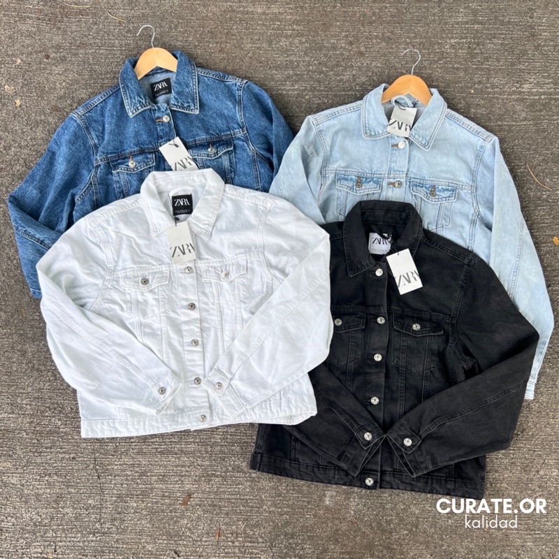ZARA Regular Fit Denim Jacket (Non Stretchable) | Shopee Philippines