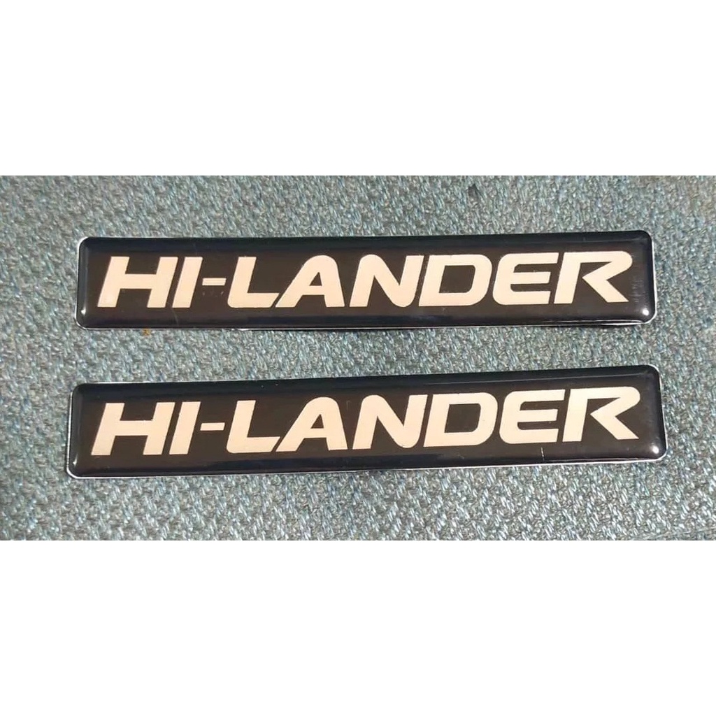 HI LANDER LOGO ISUZU SILICON TYPE STICKER EMBLEM 2 PCS PER ORDER ...