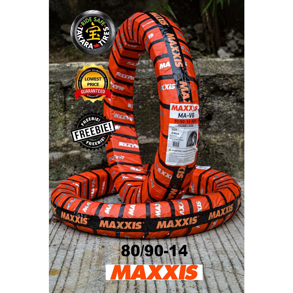 MAXXIS MA-V6 14'' 14" by TAKARA (FREE TIRES SEALANT, PITO, & STICKER ...