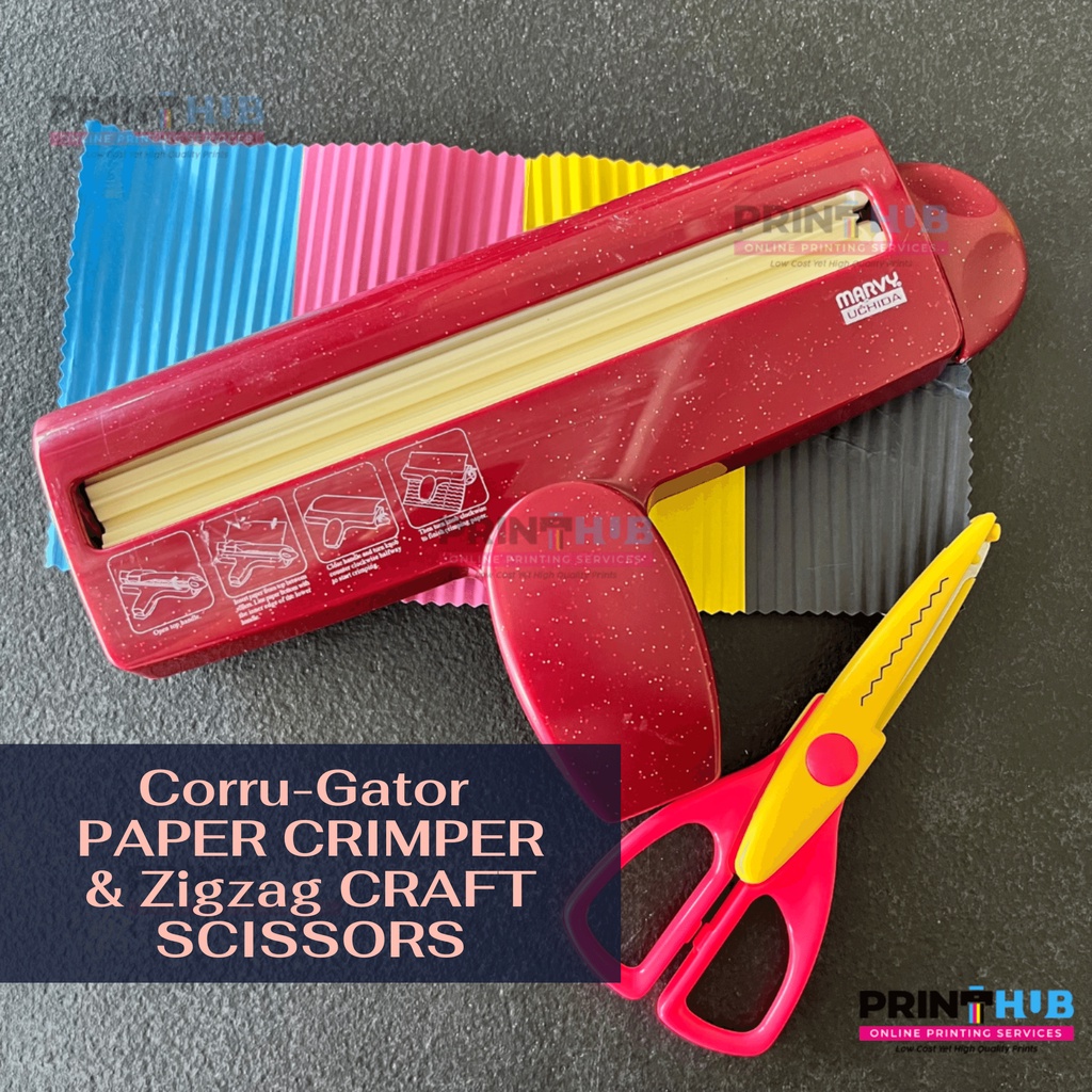 ON HAND! UCHIDA Corru-Gator Paper Crimper, 8-1/2-Inch, Straight with ...