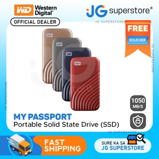 WD My Passport 500GB/1TB/2TB Portable External SSD Solid State Drive w ...