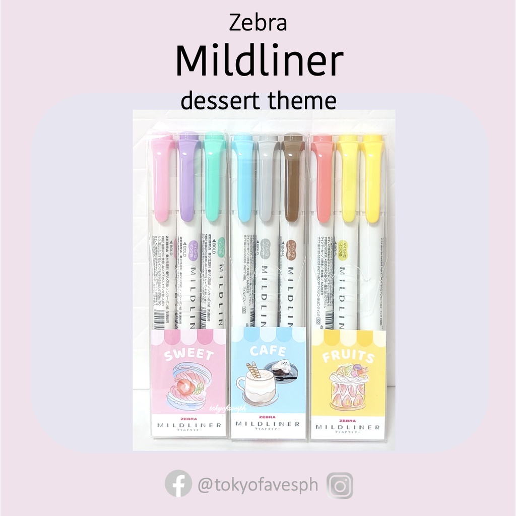 Zebra Mildliner Limited Edition Set | Shopee Philippines