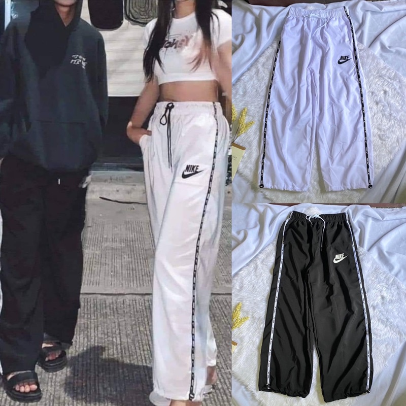 Baggy Tape Highwaist Garterized Pants With Two Side Pockets | Shopee ...