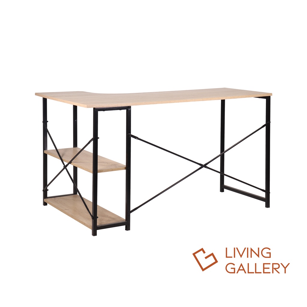Living Gallery Study Table | L120xW75xH70cm | Small L-Shaped Desk w ...