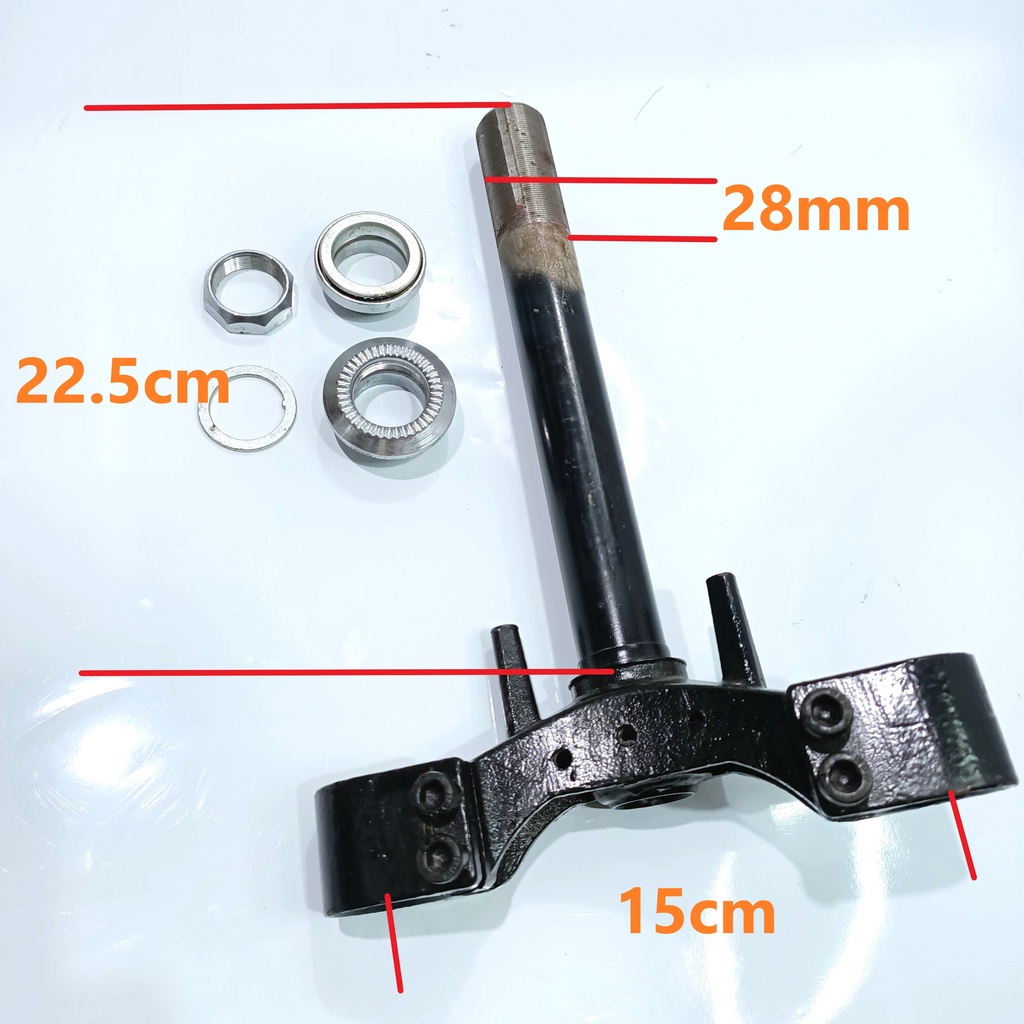 ebike T-post with headset bearing, commonly use for etrike, heavy duty ...