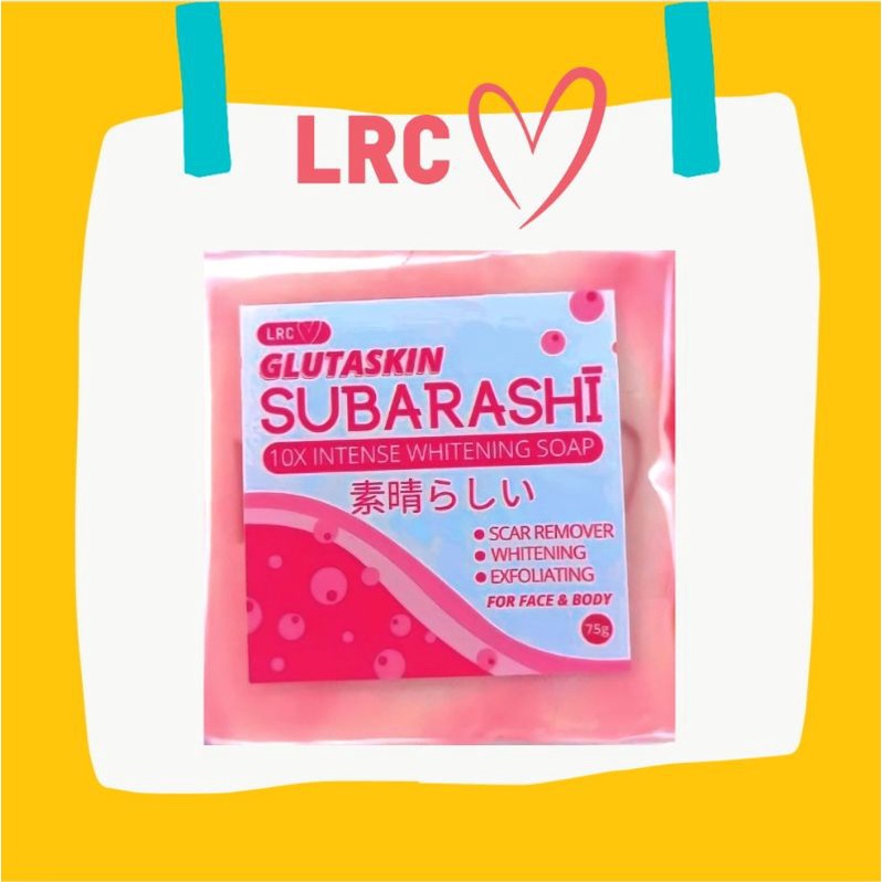 GLUTA SKIN SUBARASHI INTENSE WHITENING SOAP 75g | Shopee Philippines