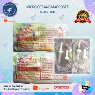 Infusion Set SURGITECH (Macroset / Adult or Microset / Pedia) | Shopee ...