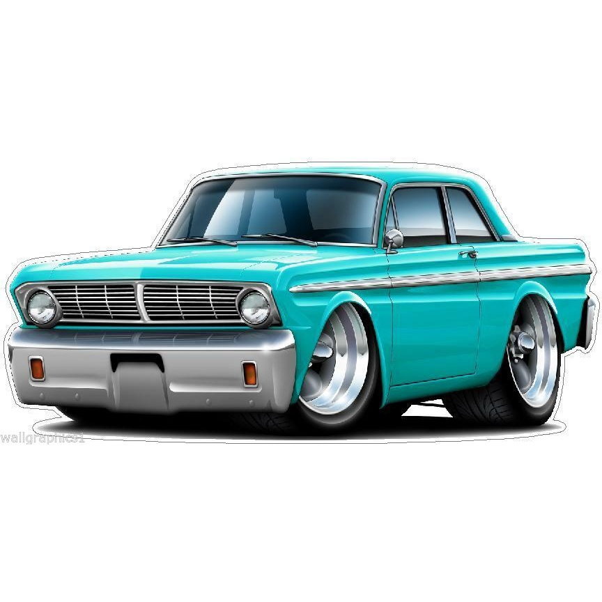1965 Ford Falcon XL 4ft Long Wall Graphic Decal Sticker Man Cave Decor ...