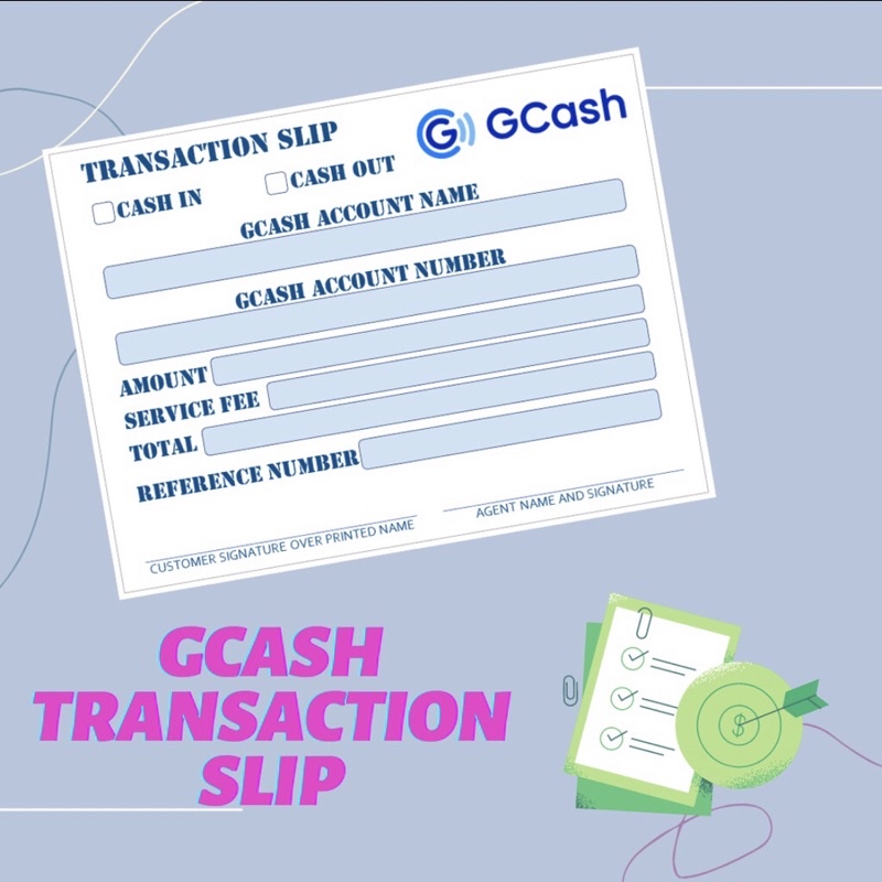 GCASH Transaction Slip (CASH-IN/CASH-OUT) | Shopee Philippines