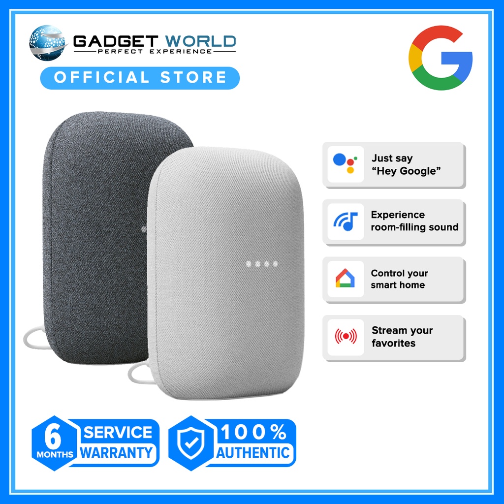 Google Nest Audio Smart Speakers with Google Assistant | Shopee Philippines