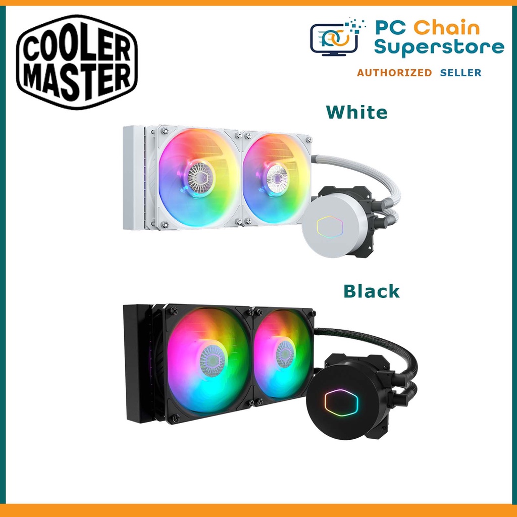 Cooler Master ML240L V2 ARGB AIO Liquid CPU Cooler Black / White ...