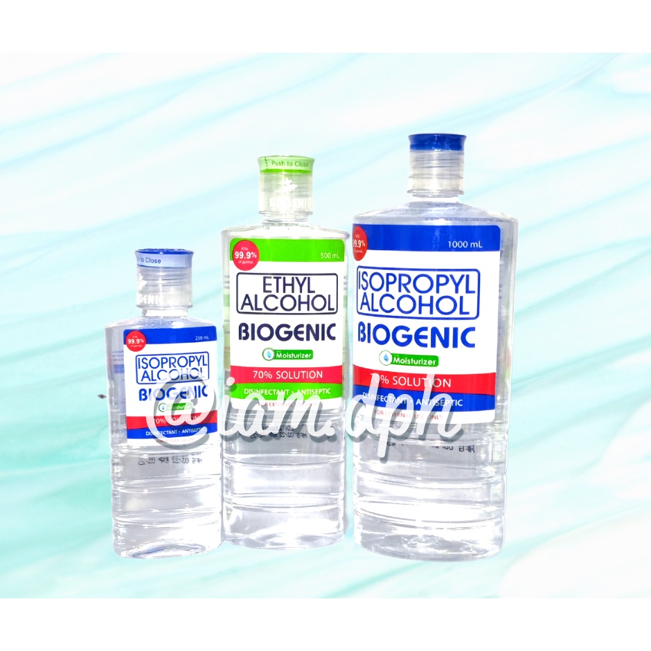 Biogenic Isopropyl and Ethyl Moisturizer Alcohol (75ml, 250ml, 500ml ...