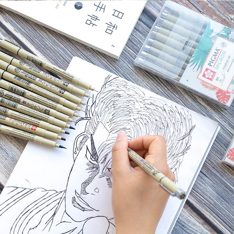 5pcs Sakura Pen Sketching Tools Set Drawing Pen Art Pen Pigma Micron ...