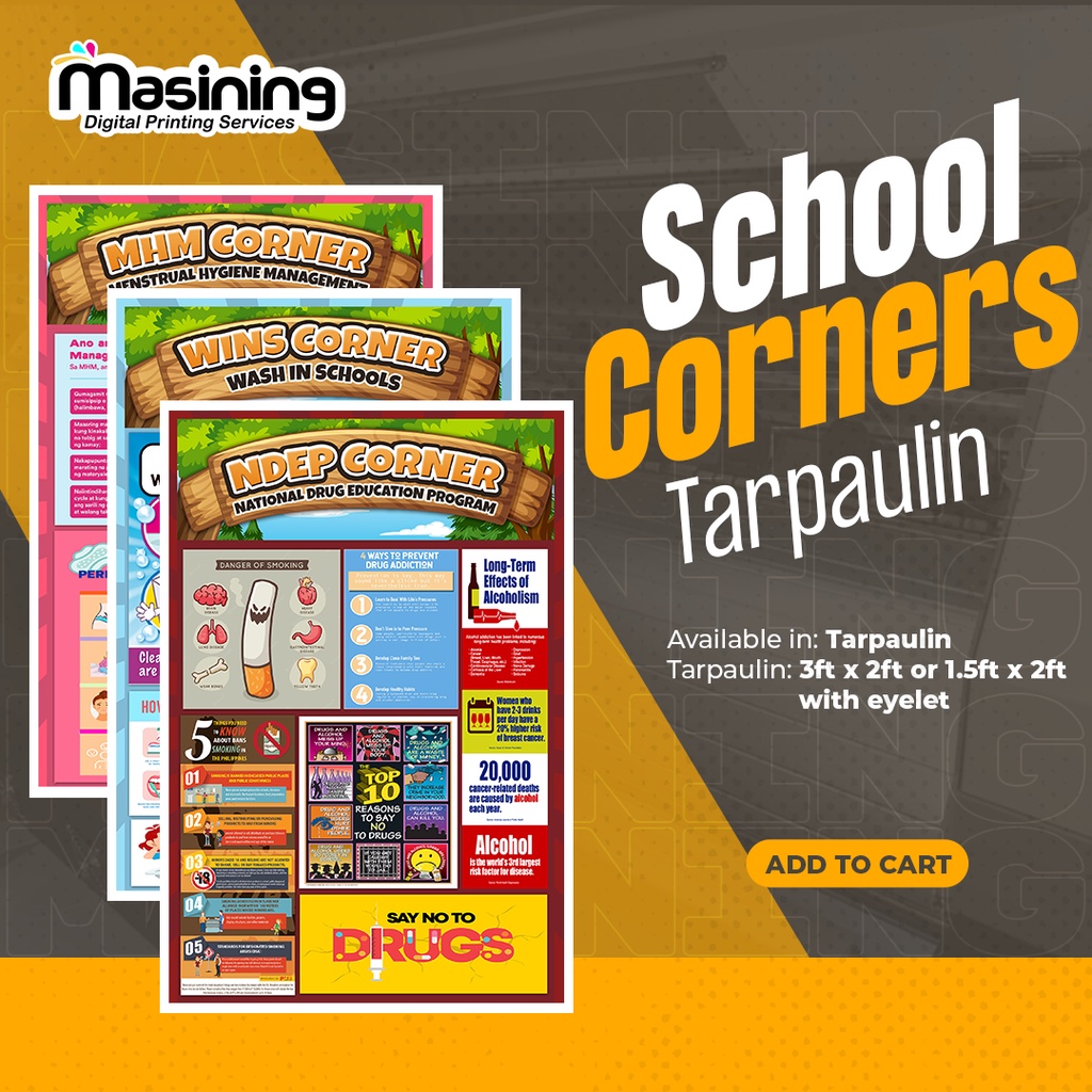 School Poster Tarpaulin 2ft x 3ft / 1.5ft x 2ft | Shopee Philippines