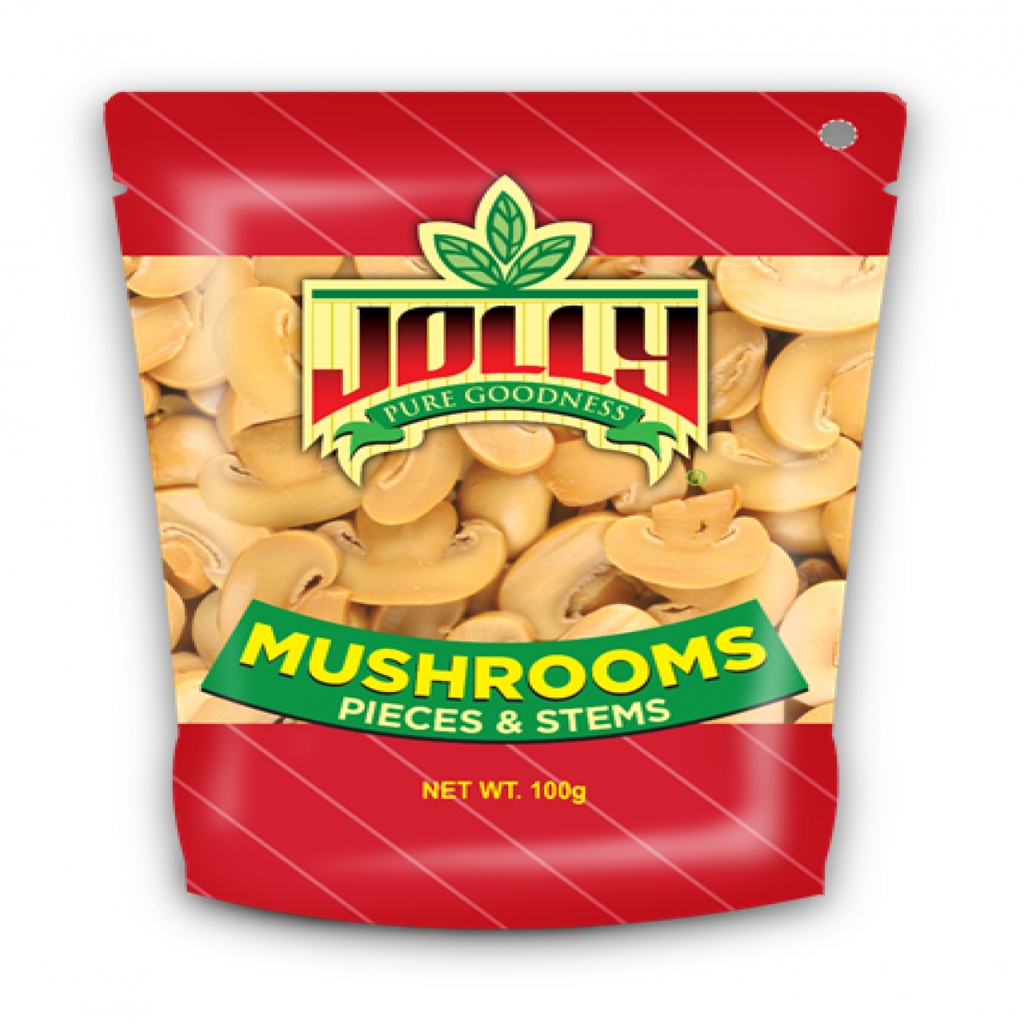 Jolly Pieces & Stems Mushroom 100g Stand Up Pouch | Shopee Philippines