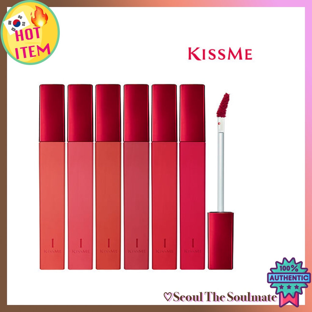 KISSME I Light Blurry Fixing Lip Tint 3.2g (ROSY DESERT, SMOKY ROSE ...
