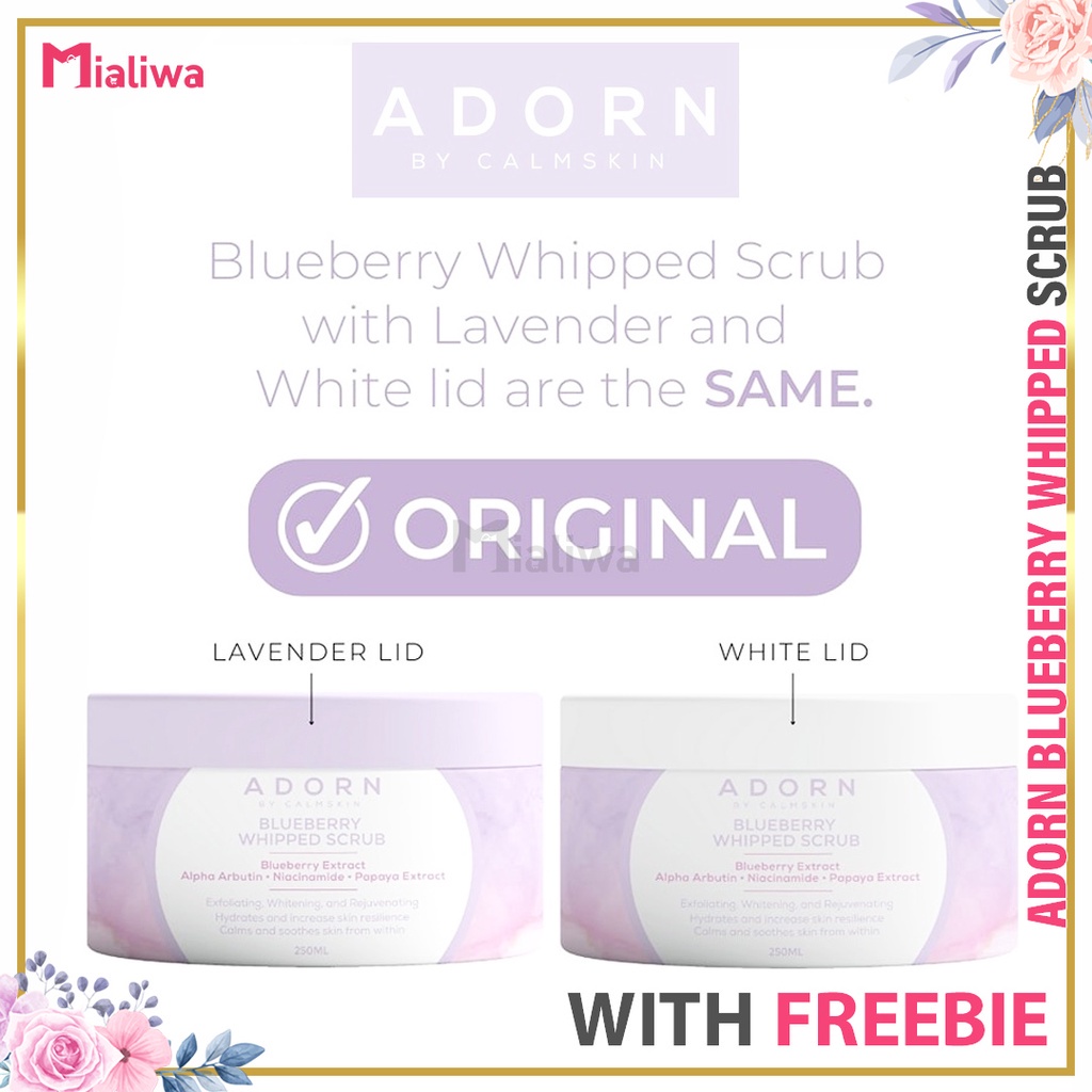 Adorn By Calmskin Blueberry Scrub Soap Exfoliating Set, Scar Remover Acne Pimple Whitening Skin ...