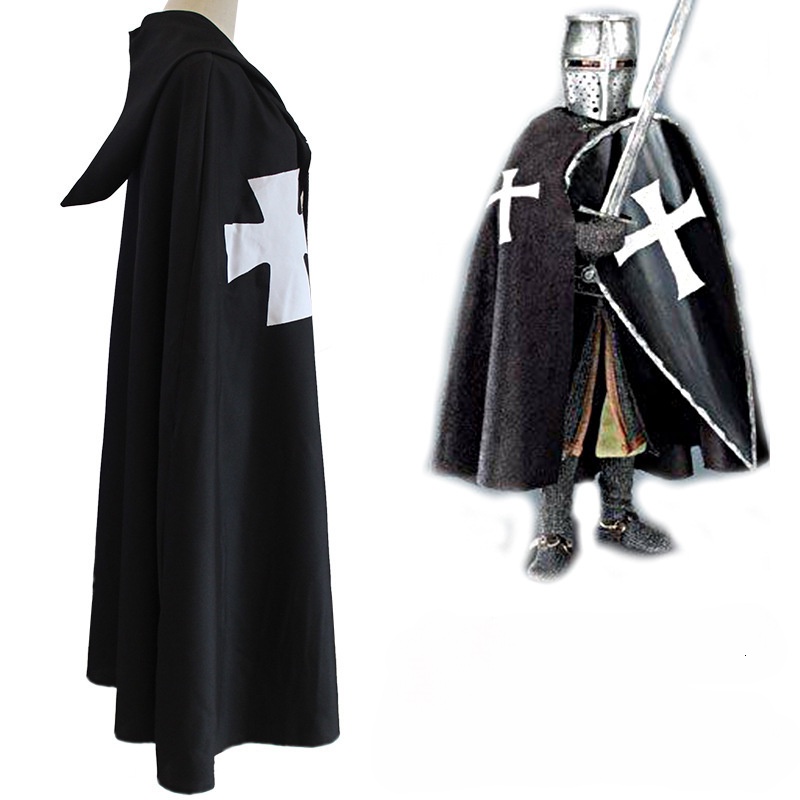 Medieval Warriors Role-Playing Cloak Temple Knight Robe Roman Empire ...