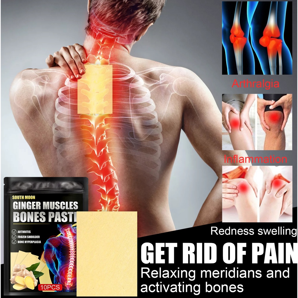Health Ginger Muscle Bone Patch Joint Lumbar Spine Cervical Relieve ...